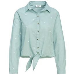 Gina Damen Bluse mit Knotendetail