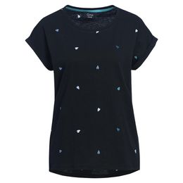 Gina Damen T-Shirt mit Herz-Stickerei