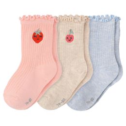 Topomini 3 Paar Baby Socken mit Stickerei
