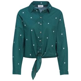 Gina Damen Bluse mit Knotendetail
