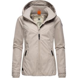 Outdoorjacke Ragwear "Dizzie", Damen, Gr. 4XL (48), wei&szlig; (bone), Au&szlig;enmaterial: 100% Polyester. Innenfutter: 100% Polyester, gerade h&uuml;ftbedeckend, &Auml;rmel ohne &Auml;rmelschlitz Rippstrickb&uuml;ndchen, Jacken Outdoorjacke, Wasserdichte &Uuml;bergangsjacke mit gro&szlig;er Kapuze