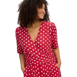 sheego by Joe Browns sheego Gro&szlig;e Gr&ouml;&szlig;en Jerseykleid mit Polka-Dots, erdbeere-wei&szlig;-gemustert, Gr&ouml;&szlig;e 54 - Damen