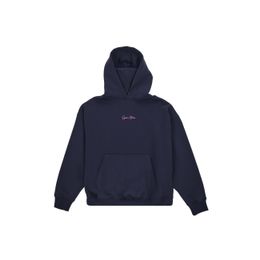 Kapuzensweatshirt DROPSIZE "Dropsize WOMENS STREET CLUB HOODIE", Damen, Gr. S, schwarz navy, 70% Baumwolle, 30% Polyester, bedruckt, Sweatshirts