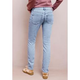 Comfort-fit-Jeans STREET ONE STUDIO, Damen, Gr. 25, L&auml;nge 28, ultra bleach wash, Jeans, 85% Baumwolle, 9% Polyester, 4% Elastomultiester, 2% Elasthan, unifarben, normal, Jeans, 5-Pocket-Style