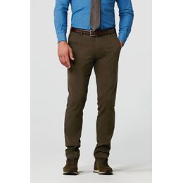 Chinos MEYER "Bonn", Herren, Gr. 24, Normalgr&ouml;&szlig;en, schlamm, 98% Baumwolle, 2% Elasthan, unifarben, regular fit lang, Hosen