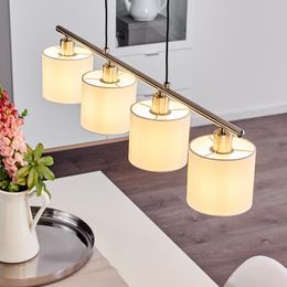 hofstein Alsen Pendelleuchte Nickel-Matt, 4-flammig
