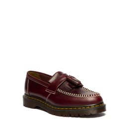 Slipper Dr. Martens "Adrian", Damen, Gr. 43, weinrot, Glattleder, Schuhe Slipper, Loafer, Businessschuh mit Zierriegel und Quaste