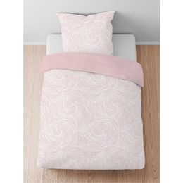 Bettw&auml;sche Biberna Gr. 2, rosa (rose), B/L: 155cm x 200cm, Lyocell, B/L: 80cm x 80cm, 2 Stk., Lyocell, 100% Lyocell TENCEL&trade;, Bettw&auml;sche, Bettw&auml;sche