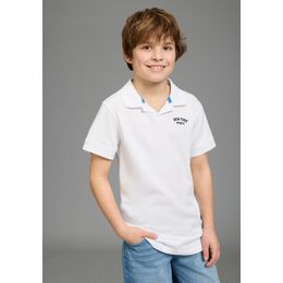 Kidsworld Jungen Poloshirt "2er Pack Shirts mit Polokragen", bunt, Gr. 104, bestickt, Single Jersey, Obermaterial: 100% Baumwolle, Shirts, f&uuml;r