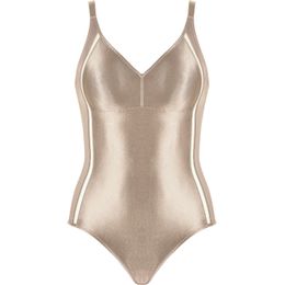 Shaping-Body Naturana "Curve Hugger", Damen, Gr. 80, Cup C, light beige, Obermaterial: 91% Polyamid, 9% Elasthan. Miedereinsatz: 80% Polyamid, 20% Elasthan, Bodys