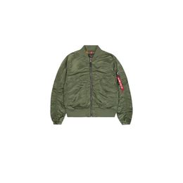 Bomberjacke Alpha Industries "CWU MA-1 Bomber NC Women", Damen, Gr. S/M, gr&uuml;n (sage, gr&uuml;n), Obermaterial: 100% Nylon, Lining/F&uuml;llung: 100% Polyester, Jacken Bomberjacke