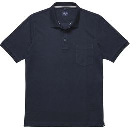 Poloshirt MARVELIS, Herren, Gr. L, blau (marine), Jersey, Obermaterial: 57% Baumwolle, 43% Polyester, regular fit normal, Shirts