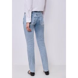 Comfort-fit-Jeans Street One, Damen, Gr. 24, L&auml;nge 30, bleached washed, Jeans, 85% Baumwolle, 9% Polyester, 4% Elastomultiester, 2% Elasthan, unifarben, lang, Jeans, 4-Pocket Style