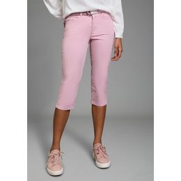 Caprihose Laura Scott, Damen, Gr. 46, N-Gr, rose, Web, Obermaterial: 98% Baumwolle, 2% Elasthan, Hosen Caprihose, Webhose f&uuml;r Casualmode und Streetwear, femininer Stil