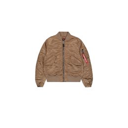 Bomberjacke Alpha Industries "CWU MA-1 Bomber NC Women", Damen, Gr. L/XL, grau (taupe), Obermaterial: 100% Nylon, Lining/F&uuml;llung: 100% Polyester, Jacken Bomberjacke