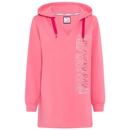 Kapuzensweatshirt Kangaroos, Damen, Gr. 40/42, pink, Sweatware, Obermaterial: 95% Baumwolle, 5% Elasthan, bequem h&uuml;ftbedeckend, V-Ausschnitt, Flachstrickb&uuml;ndchen, Sweatshirts, casual Stil, mit Kapuze, bequeme Passform, gro&szlig;e Gr&ouml;&szlig;en