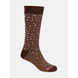 LIEBLINGSST&Uuml;CK Langsocken LIEBLINGSST&Uuml;CK "Lovely Socks "Leony" - 3er Pack Socken", Damen, Gr. 39-42, 750, chocolate, Baumwollmischung, normal, Socken, mit Baumwoll-Anteil