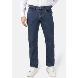 5-Pocket-Hose Stooker Men "Frisco Denim Straight Fit Jeans", Herren, Gr. 32, L&auml;nge 30, blau (blau stone), Twill, 99% Baumwolle, 1% Elasthan, gerade lang, Hosen 5-Pocket-Hose, Straight Fit Casual Clean Wash Twill Coloured Comfort Flex f&uuml;r Herren