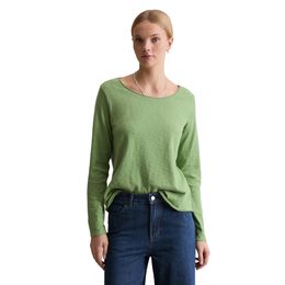 Marc O'Polo Langarmshirt MARC O'POLO DENIM "aus Organic Cotton", Damen, Gr. L, herbal garden, Obermaterial: 100% Baumwolle, unifarben, Basic, regular fit, Rundhals, Shirts Langarmshirt