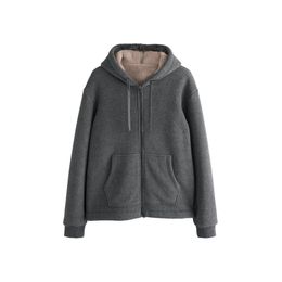 next Zip-Up Hoodie male Grey size 3XL
