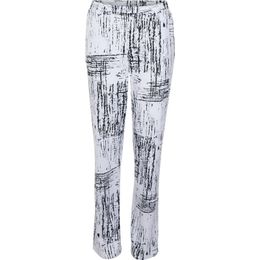 w&auml;schepur w&auml;schepur Damen Schlafanzug in Single-Jersey-Qualit&auml;t, wei&szlig;-schwarz, Gr&ouml;&szlig;e 36/38