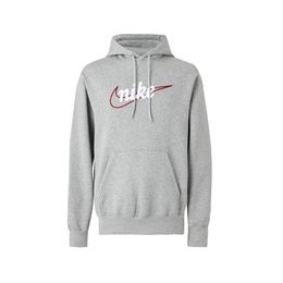 Nike Sportswear Sweatshirt 'CLUB' Herren Gr&ouml;&szlig;e XXL rostbraun / graumeliert / wei&szlig;