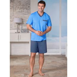 KINGsCLUB Herren Shortys, mint + blau, Gr&ouml;&szlig;e 44/46