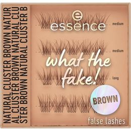 Essence K&uuml;nstliche Wimpern Set What The Fake! 05 Natural Cluster Brown