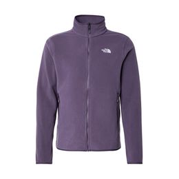 The North Face Funktionsfleecejacke 'GLACIER' Herren Gr&ouml;&szlig;e S brombeer / wei&szlig;