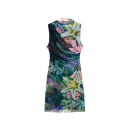 Desigual Kleid Damen Gr&ouml;&szlig;e 36 gr&uuml;n / mischfarben Winterkleid