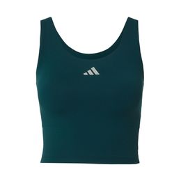 adidas Performance Sport-BH 'Studio All Me' Damen Gr&ouml;&szlig;e S dunkelgr&uuml;n / wei&szlig;