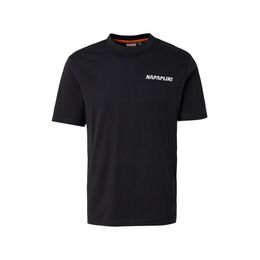 Napapijri T-Shirt 'S-SOL' Herren Gr&ouml;&szlig;e XL marine / wei&szlig;