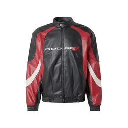 Hollister Jacke 'DODGE' Herren Gr&ouml;&szlig;e S rot / schwarz / wei&szlig;