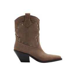 Mango Ankle Boots 'KAI' Damen Gr&ouml;&szlig;e 37 dunkelbeige Winterschuhe