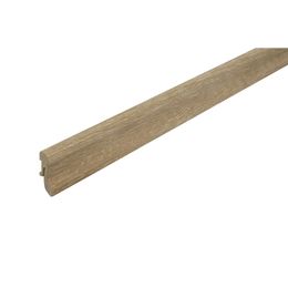 Kosche Clip-Sockelleiste Highland Oak geschwungen 2400 x 40 x 20 mm