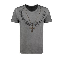 Key Largo T-Shirt 'Independent' Herren Gr&ouml;&szlig;e M dunkelgrau / schwarz