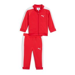 Puma Jogginganzug 'MINICATS T7 ALWAYS ON' Jungen Gr&ouml;&szlig;e 80 rot / wei&szlig;