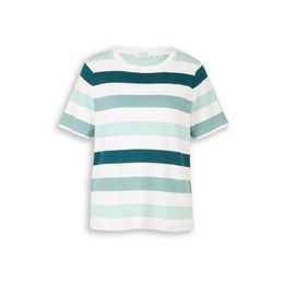 Tom Tailor T-Shirt Damen Gr&ouml;&szlig;e XXXL smaragd / mint / wei&szlig;