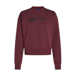 KARL LAGERFELD JEANS Sweatshirt Damen Gr&ouml;&szlig;e XL bordeaux / schwarz