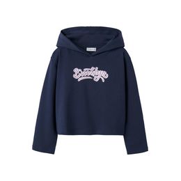 name it Sweatshirt 'NKFVIALA' M&auml;dchen Gr&ouml;&szlig;e 134/140 navy / rosa / wei&szlig;