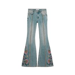 Desigual Jeans Damen Gr&ouml;&szlig;e 30/31 blau / gr&uuml;n / rosa