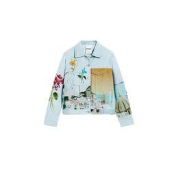 Desigual Jacke 'Amalfi' Damen Gr&ouml;&szlig;e L hellblau / mischfarben