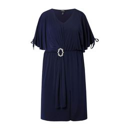 Ulla Popken Kleid Damen Gr&ouml;&szlig;e 46/48 dunkelblau Winterkleid