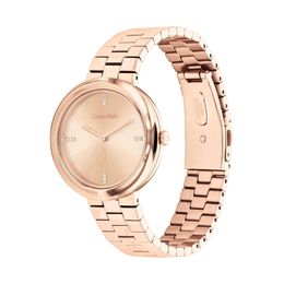 Calvin Klein Uhr 'TWISTED BEZEL' Damen Gr&ouml;&szlig;e One Size rosegold
