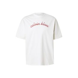 Calvin Klein Jeans T-Shirt Herren Gr&ouml;&szlig;e M rot / wei&szlig;
