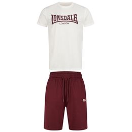 Lonsdale Jogginganzug Herren Gr&ouml;&szlig;e XXL ecru / burgunder