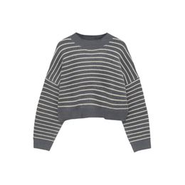 Pull&Bear Pull&bear Pullover Damen Gr&ouml;&szlig;e M ecru / taubenblau / wei&szlig;
