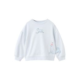 Mango Kids Sweatshirt 'OCEAN' M&auml;dchen Gr&ouml;&szlig;e 92 pastellblau / hellblau / rosa / schwarz