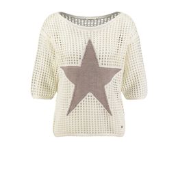 Key Largo Pullover 'Fame' Damen Gr&ouml;&szlig;e M taupe / offwhite