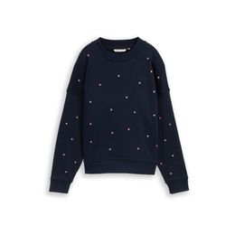 Tom Tailor Denim Sweatshirt Damen Gr&ouml;&szlig;e M navy / hellpink